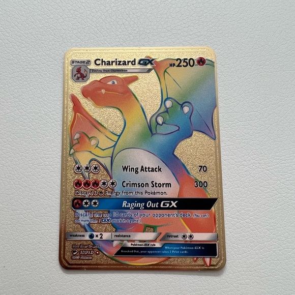 Pokemon | Games | Copy Charizard Gx 5147 Burning Shadows Secret Rare ...